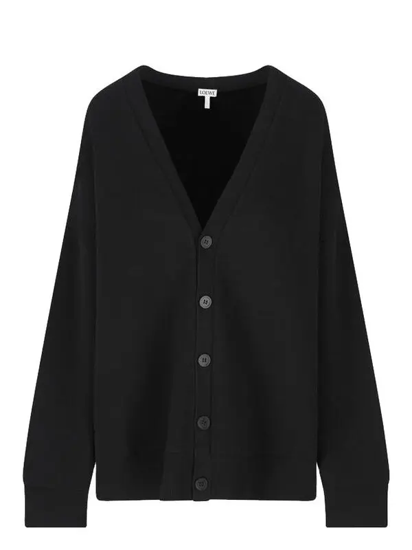 Loewe Wool-blend Cardigan - Black
