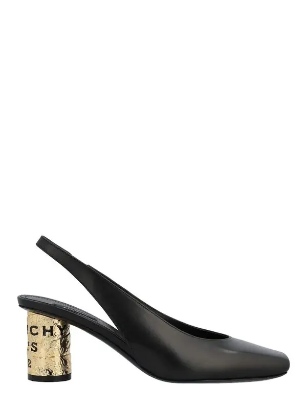 Givenchy Calfskin Slingbacks With Cylindrical Heel - Black
