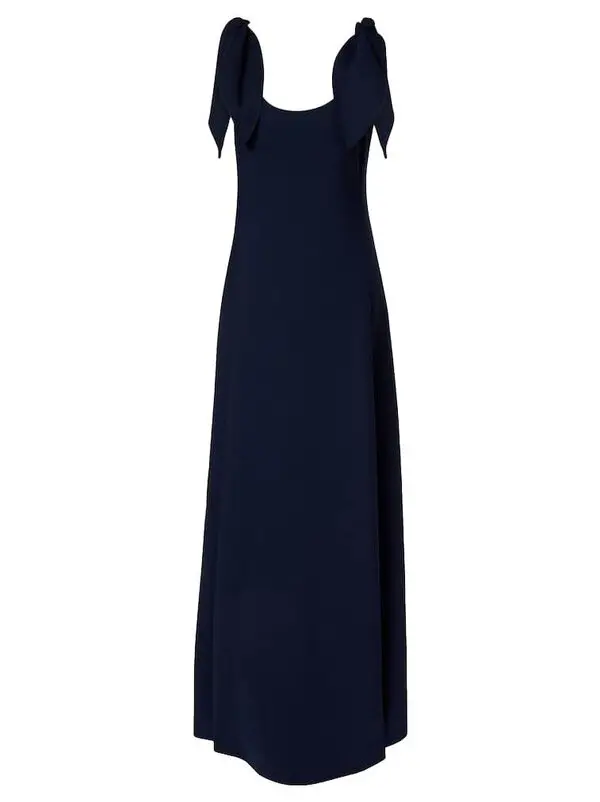 Oscar De La Renta Wool-blend Gown - Blue