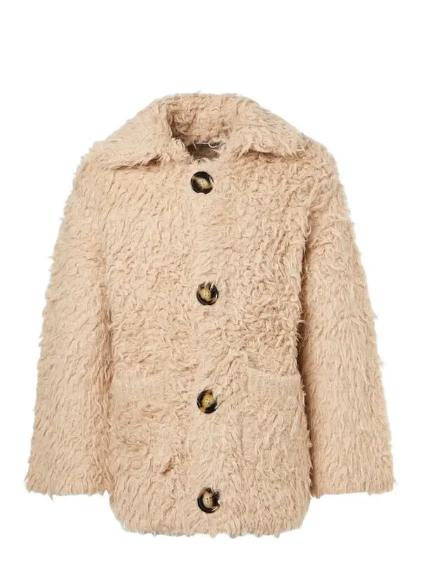 Acne Studios Textured Alpaca-blend Cardigan - Beige