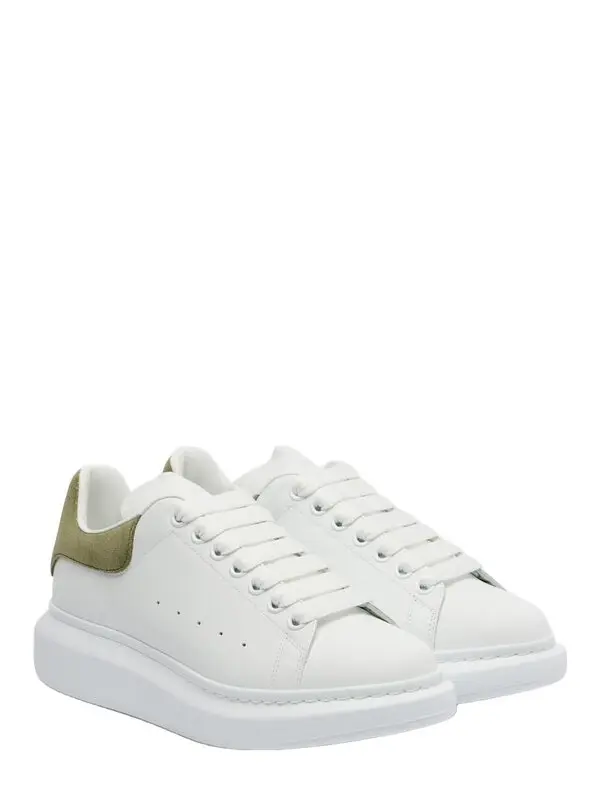 Alexander McQueen Oversized Leather Sneakers - White