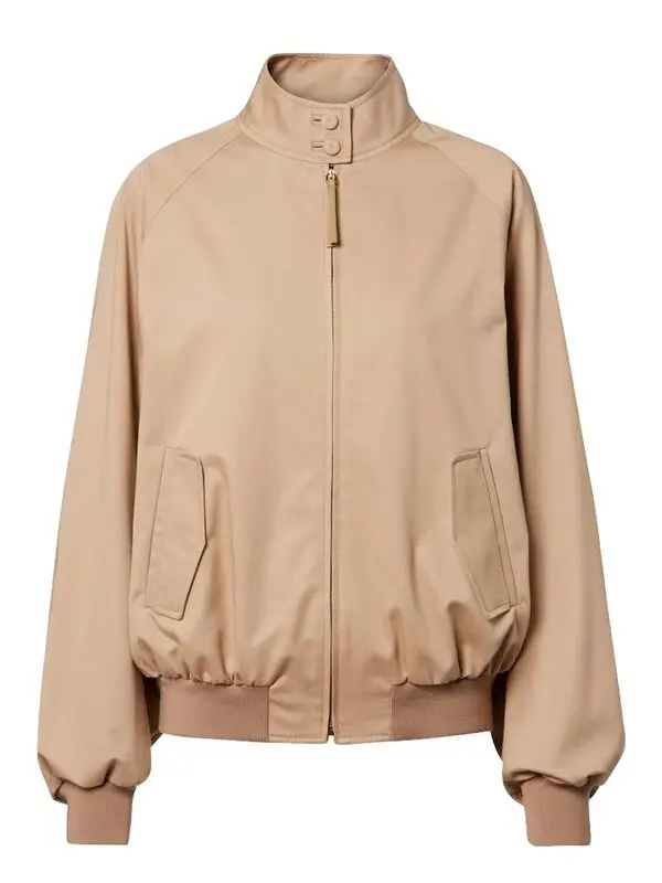 Gabriela Hearst Wynne Cotton Bomber Jacket - Brown