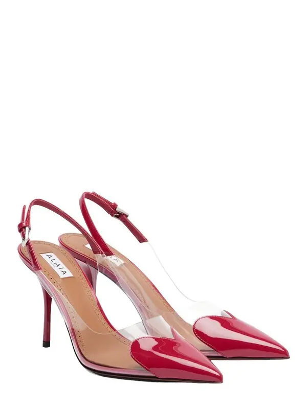 Alaïa Le Cœur 90 Slingback Pumps - Pink