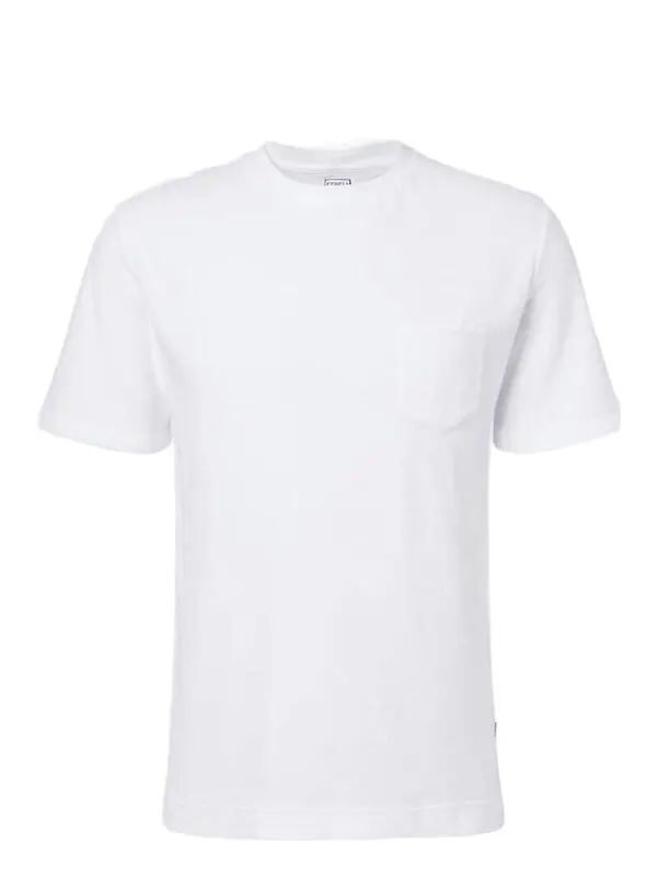 Fedeli Extreme Cotton Terry Polo T-shirt - White