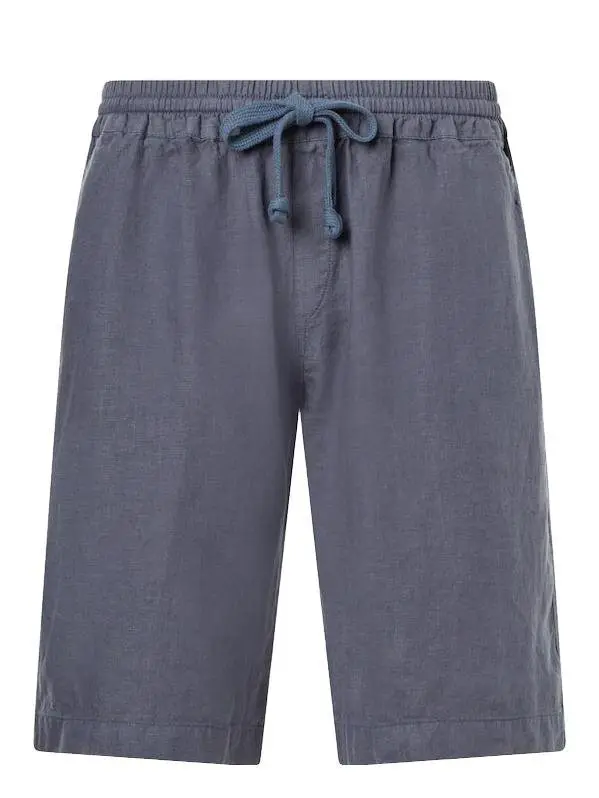 Fedeli Vico Linen Bermuda Shorts - Grey