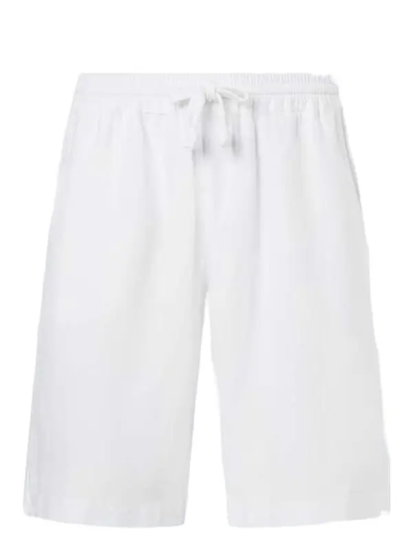 Fedeli Vico Linen Bermuda Shorts - White