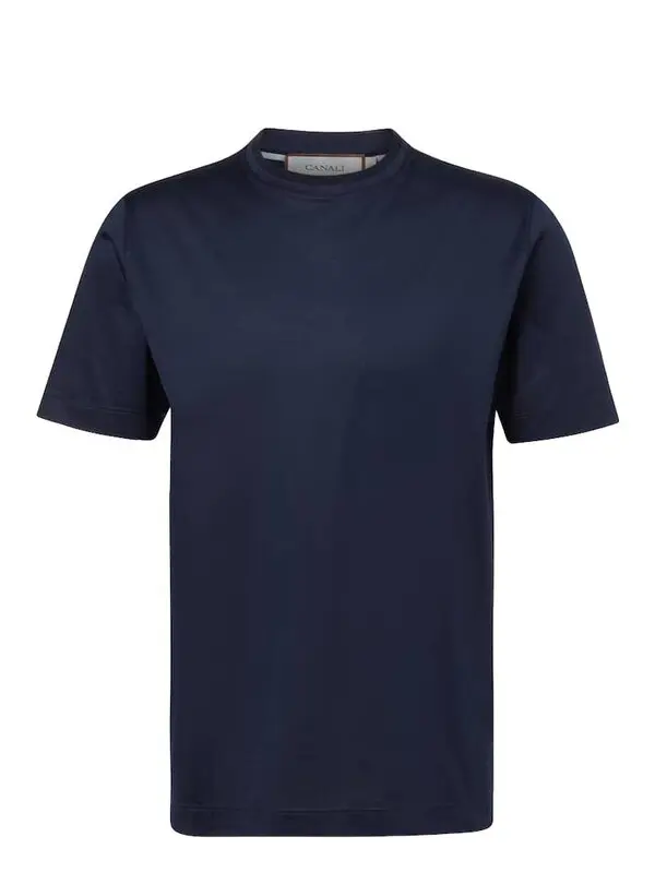 Canali Cotton Lisle T-shirt - Blue
