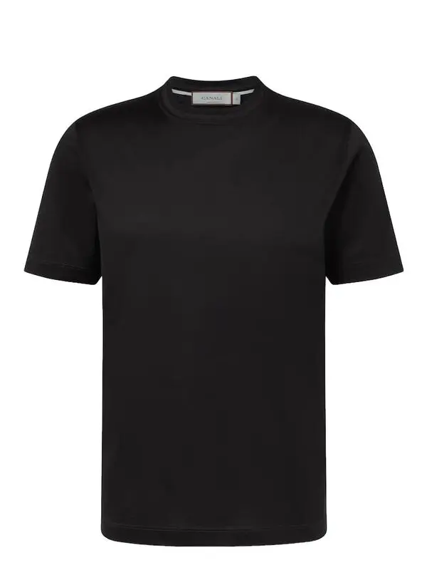 Canali Cotton Jersey T-shirt - Black
