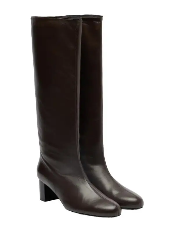 TOTEME Downtown Leather Knee-high Boots - Brown