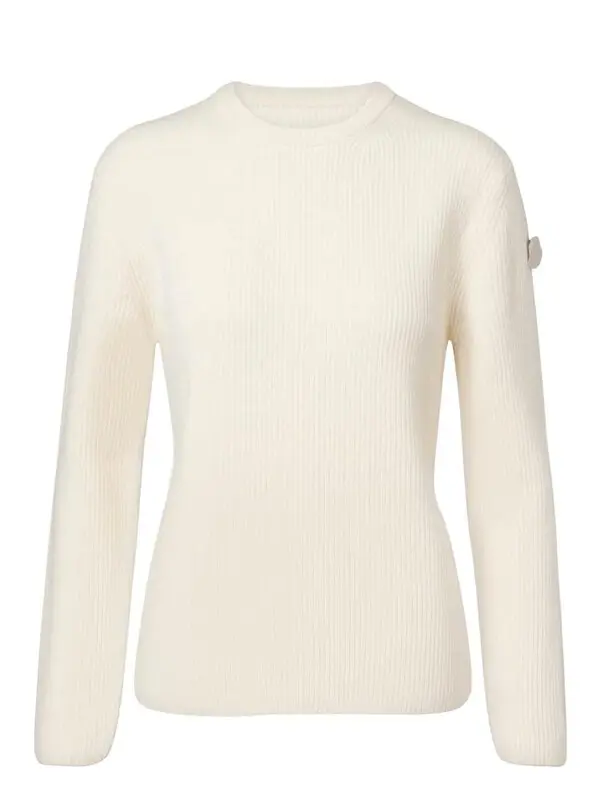 Moncler Jil Sander Virgin Wool Sweater - White