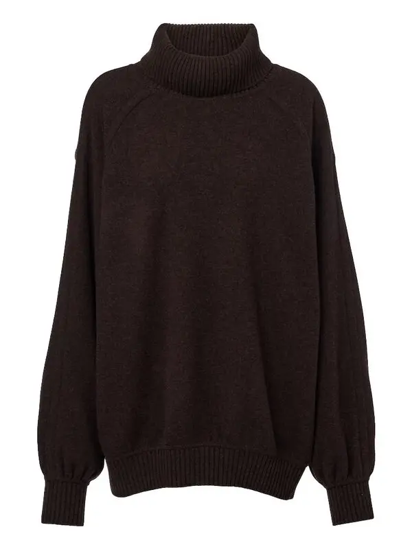 Loro Piana North Woods Oversized Wool-blend Sweater - Brown