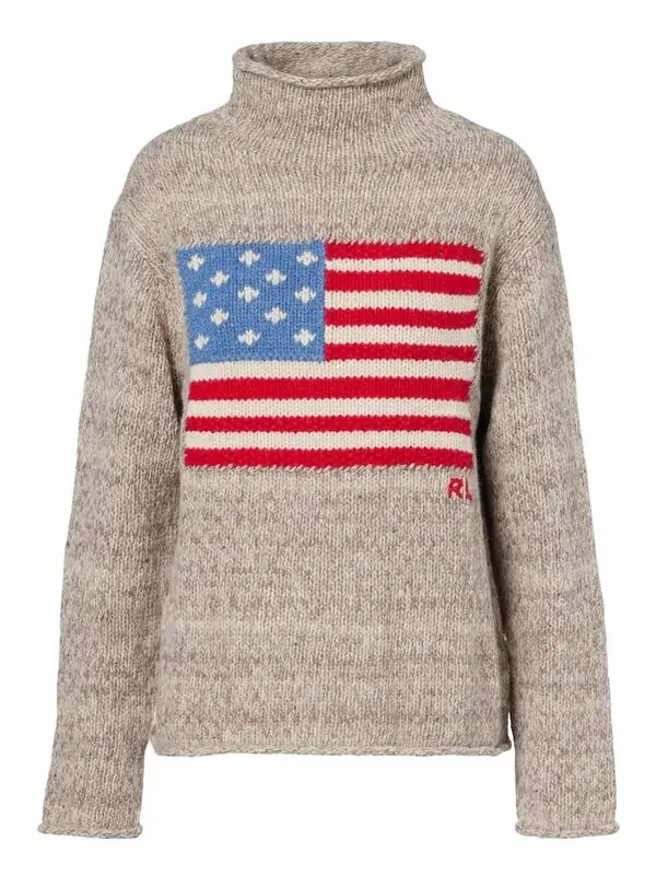 Polo Ralph Lauren Wool-blend Mockneck Sweater - Beige