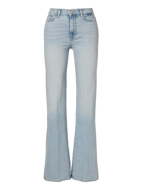 7 For All Mankind Modern Dojo Mid-rise Flared Jeans - Blue