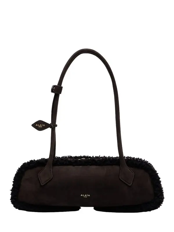 Alaïa Le Teckel Medium Suede Shoulder Bag - Brown