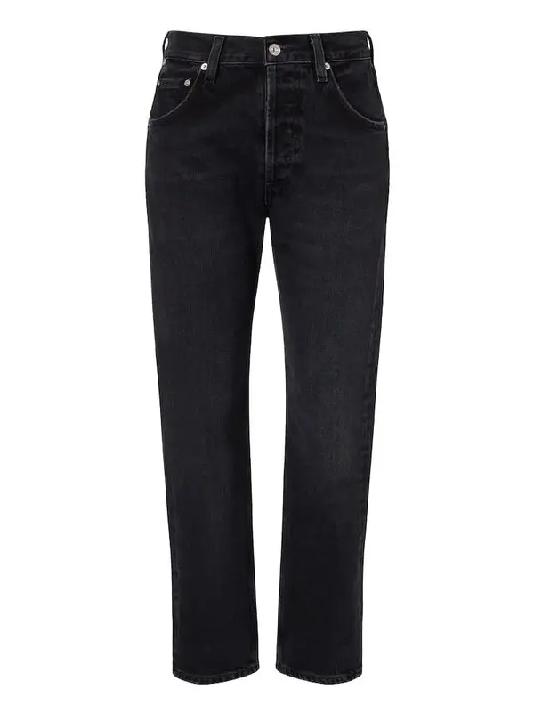 Citizens Of Humanity Winslow Low-rise Straight Jeans - Black