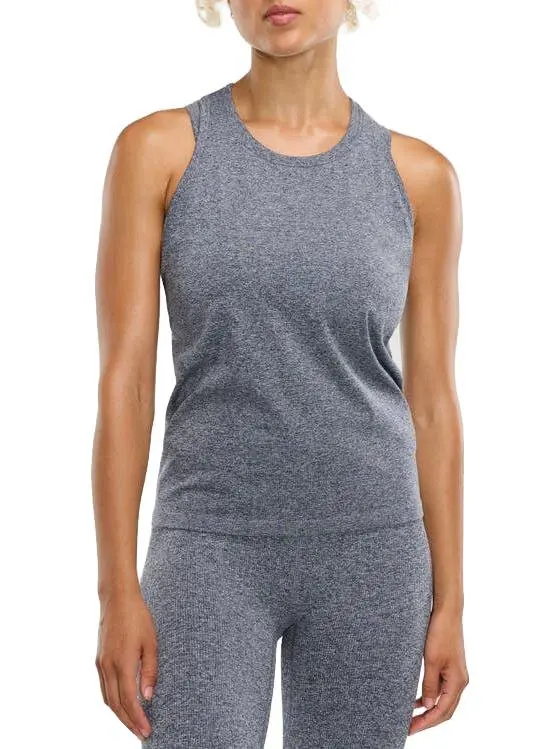 PELOTON Seamless Melange Tank - Deep Navy