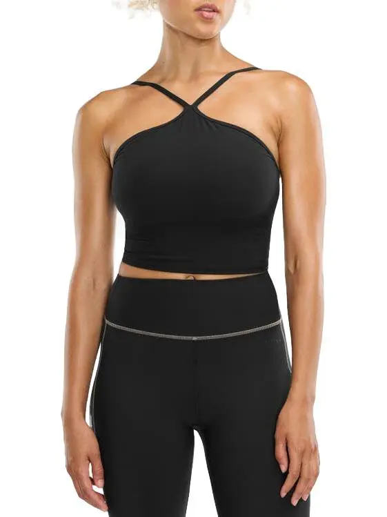 PELOTON Cadent Halter Longline Bra - Black