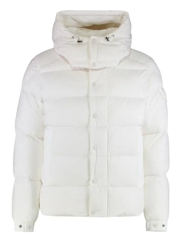 Moncler Maya 70 Short Down Jacket With Hood - White
