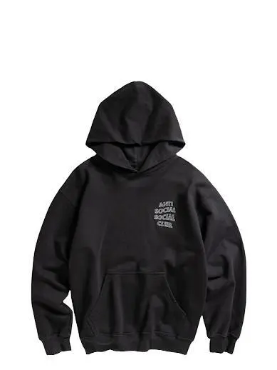 ANTI SOCIAL SOCIAL CLUB Applique Mind Games Hoodie - Black
