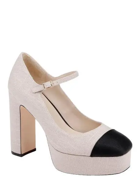 L'Agence Lilles Platform Pump - Natural/black