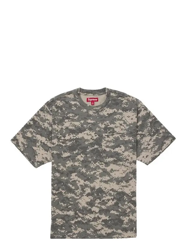 Supreme Short Sleeve Pocket Tee Shirt - Digital Camo