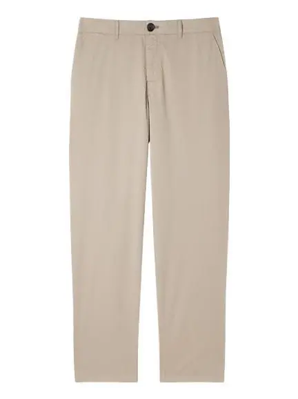 Paul Smith Tapered-fit Stone Stretch-cotton Chinos - Grey