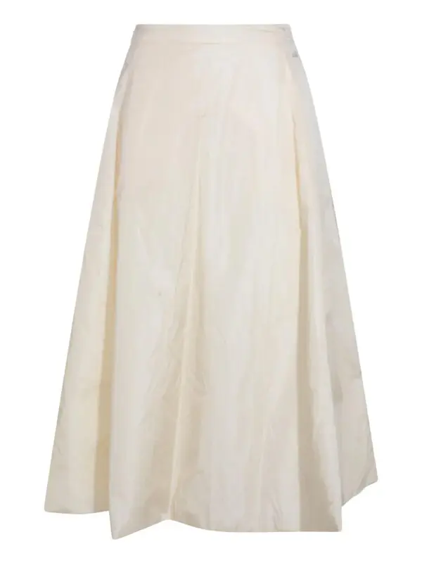 Add Padded Long A-line Skirt - White