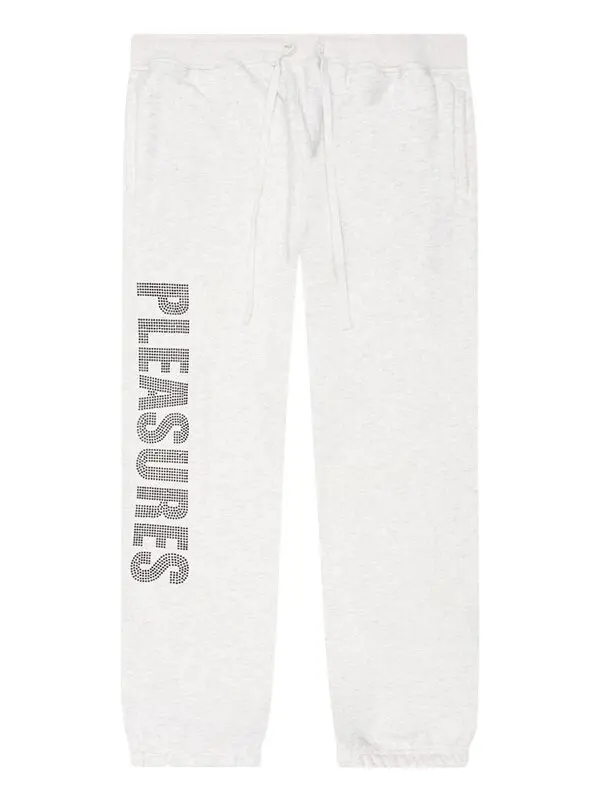PLEASURES Rhinestone Impact Sweatpants - Grey