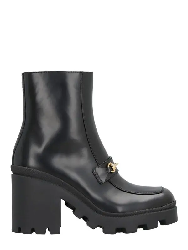 Gucci Horsebit Ankle Boot - Black