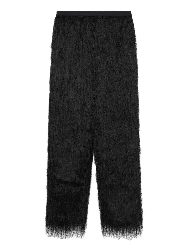 LOU LOU STUDIO Faux Fur Trousers - Black