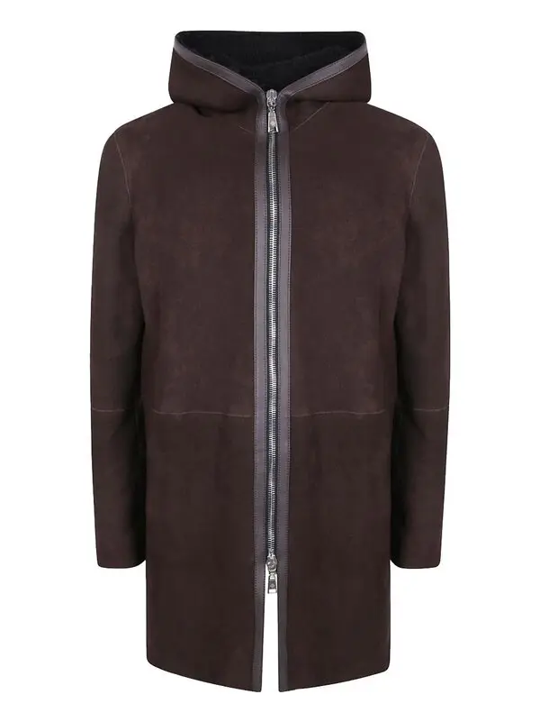 Tagliatore Long Coat - Brown