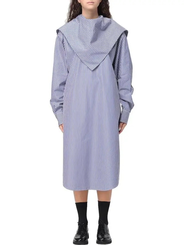 Ami Shirt Dress - Gnawed Blue