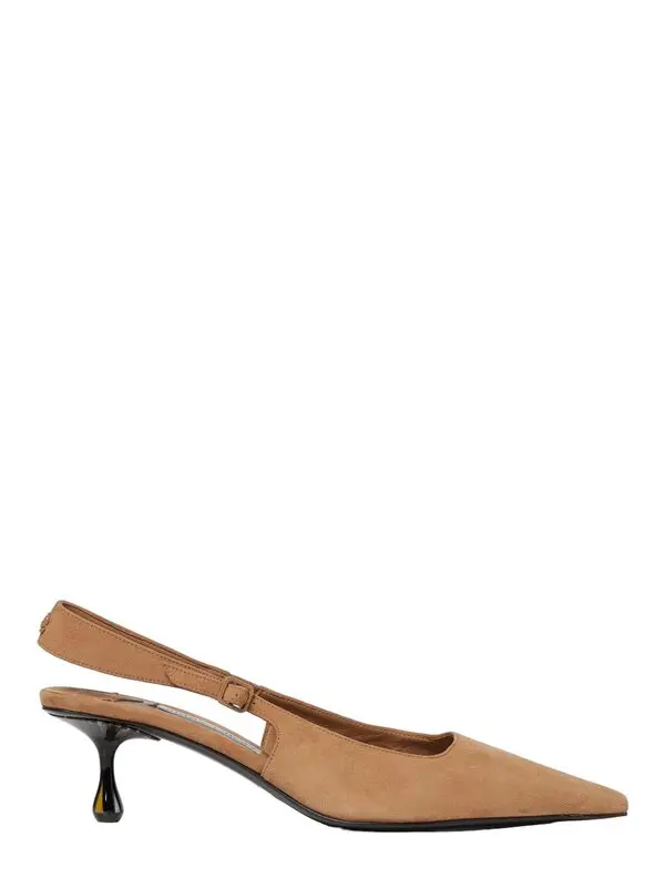 JIMMY CHOO Pointed-toe Slingback Pumps - Camel