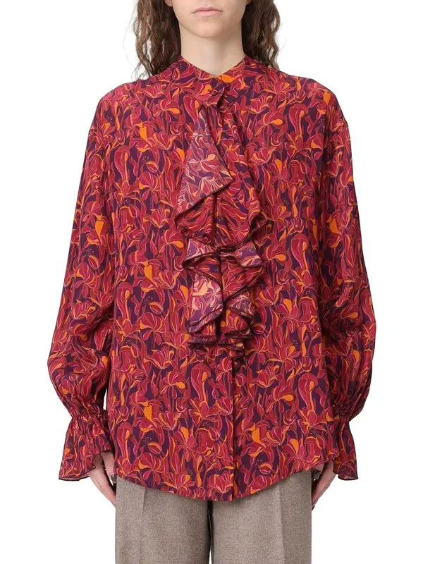 Malìparmi Printed Shirt - Burgundy