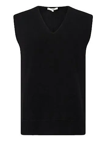 THE ROW Lleyton Sleeveless Cashmere Vest - Black