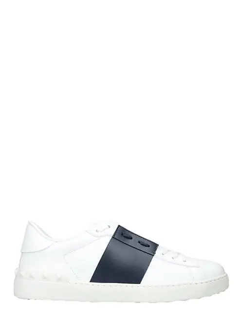 Valentino Garavani Leather Trainers - White/navy