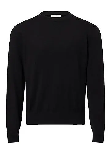 THE ROW Benji Crewneck Cashmere Jumper - Black