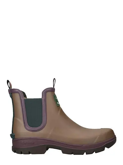 Barbour Paul Smith Loves Rubber Ankle Wellington Boots - Tan Comb