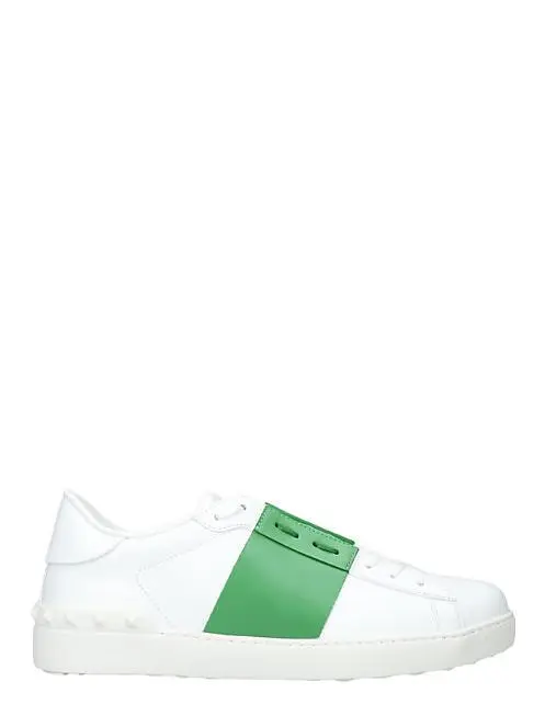 Valentino Garavani Open Leather Trainers - White/oth