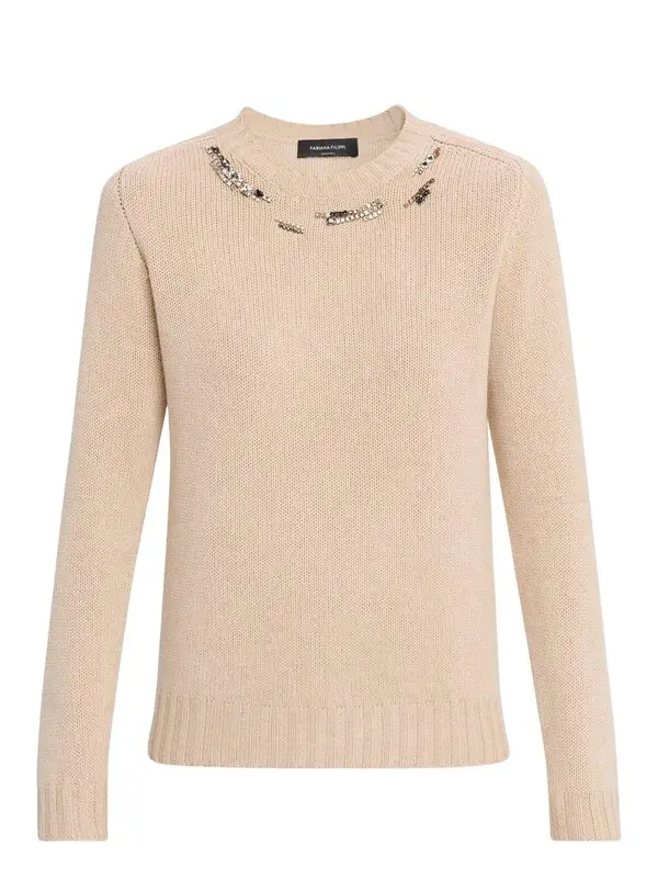 Fabiana Filippi Crystal-embellished Crewneck Sweater - Corda