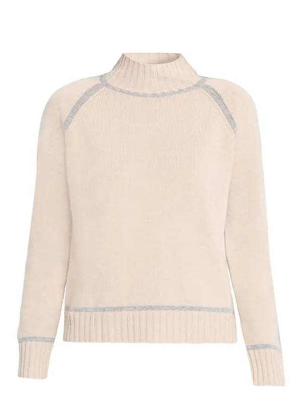 Max Mara Pescara Wool-cashmere Turtleneck Sweater - Beige