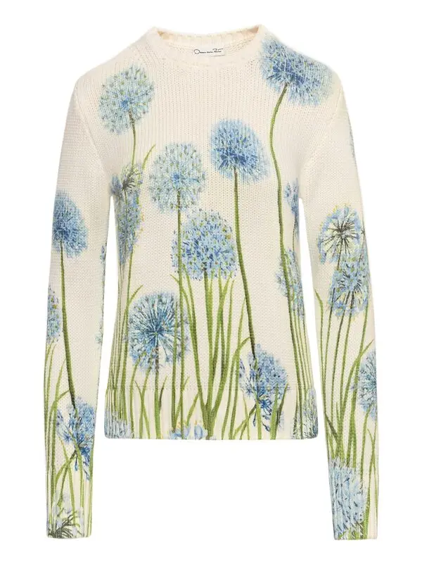 Oscar De La Renta Allium Printed Pullover - Multi