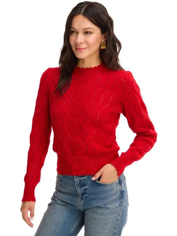 Allison Cora Sweater - Red