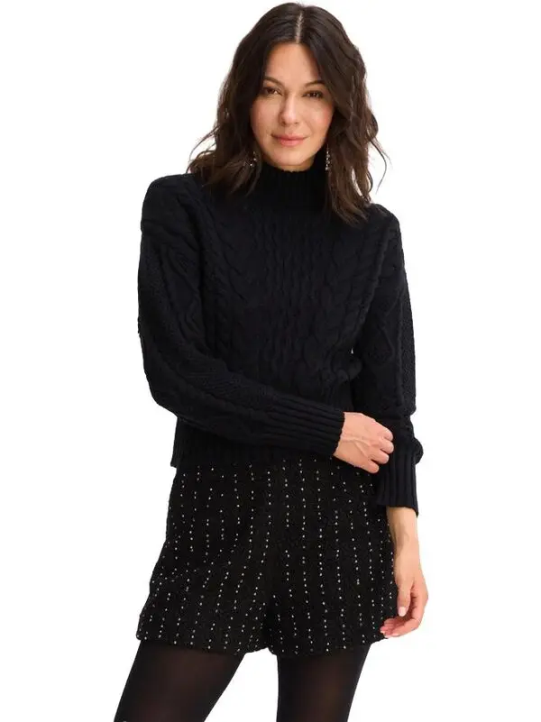Allison Rylee Pullover Sweater - Black