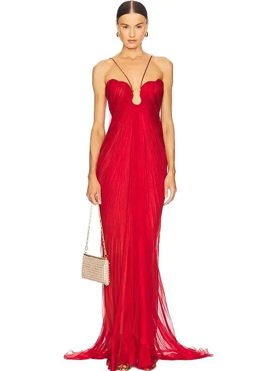 MARIA LUCIA HOHAN Pia Gown - Salsa