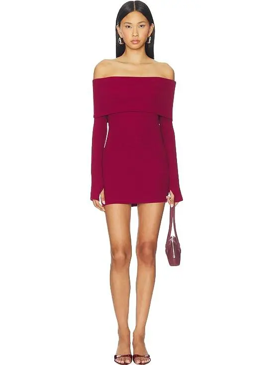 Superdown Marks Mini Dress - Burgundy