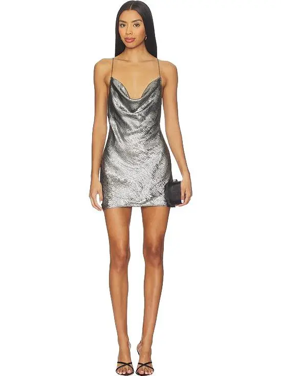 Superdown Matti Mini Dress - Gunmetal