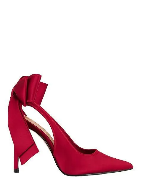 Steve Madden Teacup Pump - Red Satin