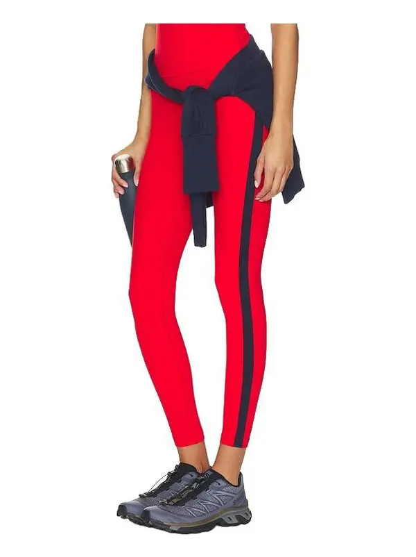 Splits59 Clare High Waist Rigor 7/8 Legging - Lotus Red & Indigo