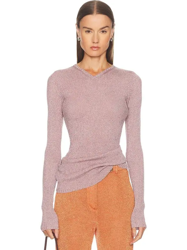 Miu Miu Long Sleeve Top - Begonia